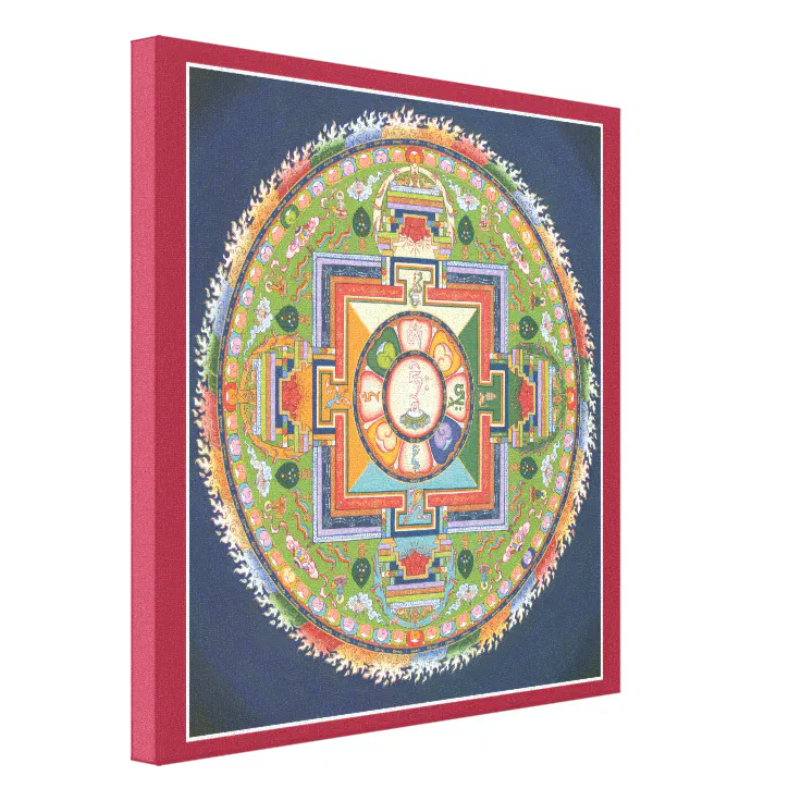 CANVAS - Mandala of Buddha of Compassion | Zazzle