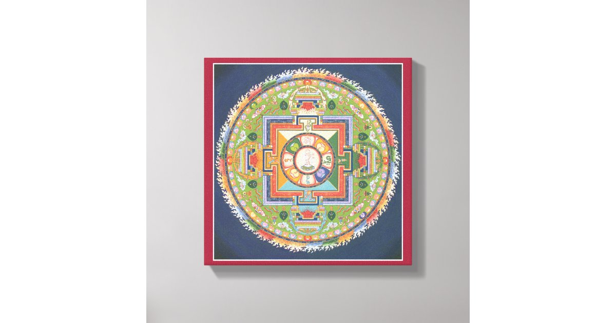 CANVAS - Mandala of Buddha of Compassion | Zazzle