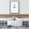 Canvas Nautical themed Wedding Welcome Sign - Navy | Zazzle