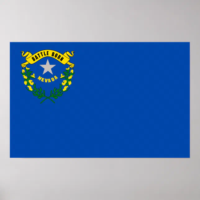 Canvas Print with Flag of Nevada, U.S.A. | Zazzle