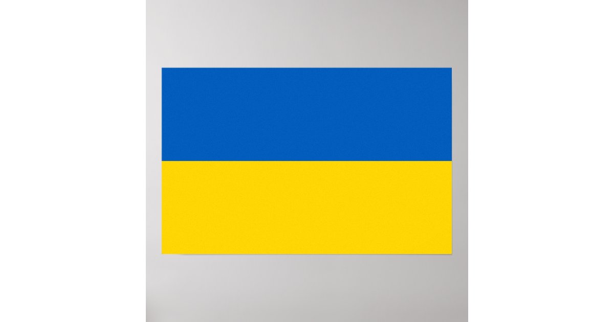 Canvas Print with Flag of Ukraine | Zazzle