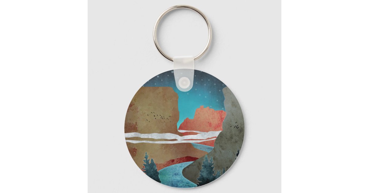 Canyon Birds Keychain | Zazzle