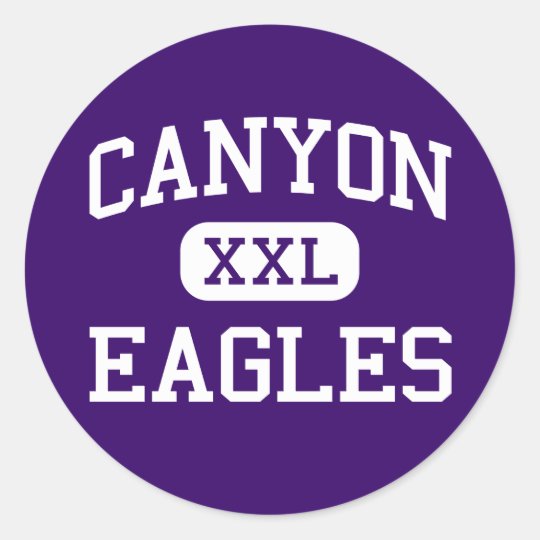 Canyon - Eagles - High School - Canyon Texas Classic Round Sticker ...