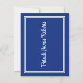 Cap & Diploma, Blue Background Graduation Invitation | Zazzle