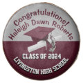 Cap & Diploma Maroon and Gray Graduation Chocolate Covered Oreo | Zazzle