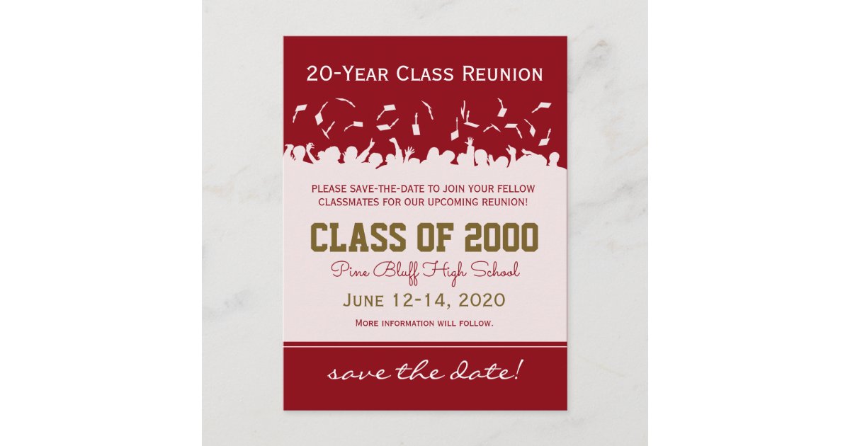 Cap Gown Class Reunion Save the Date Postcard Zazzle cap-gown-class-reunion-save-the-date-postcard-zazzle