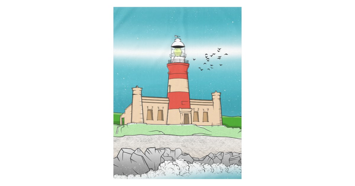 Cape Agulhas Lighthouse Tablecloth | Zazzle