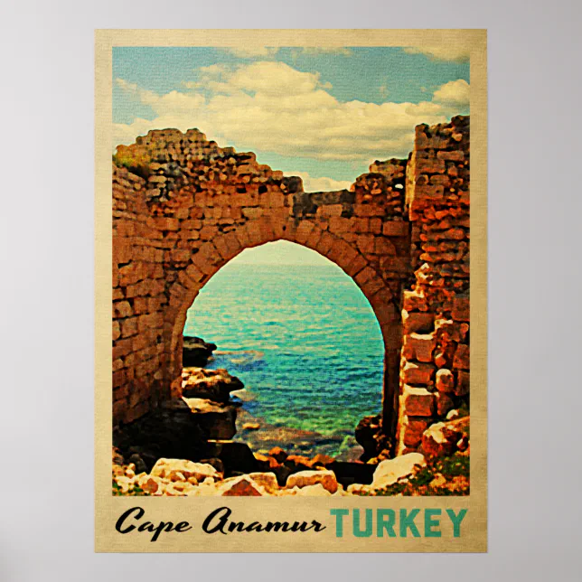 Cape Anamur Turkey Poster | Zazzle