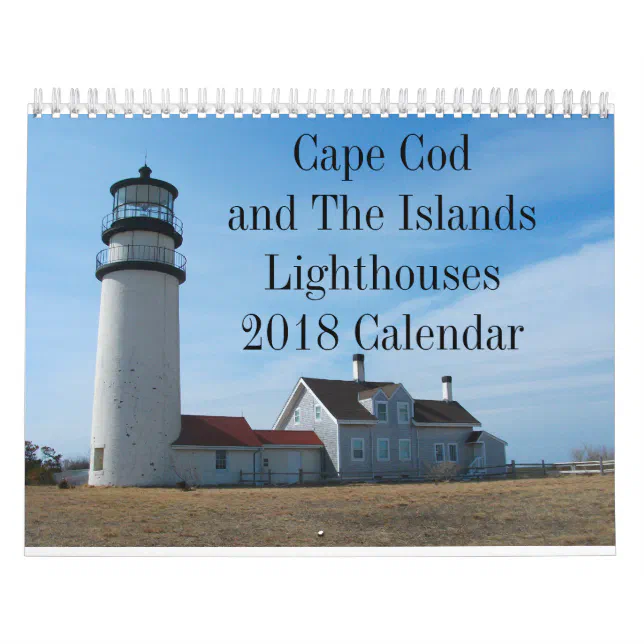 Cape Cod and the Islands Lighthouses 2018 Calendar | Zazzle