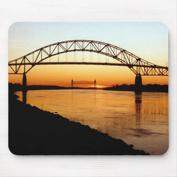 Cape Cod Bourne Bridge Mouse Pad | Zazzle