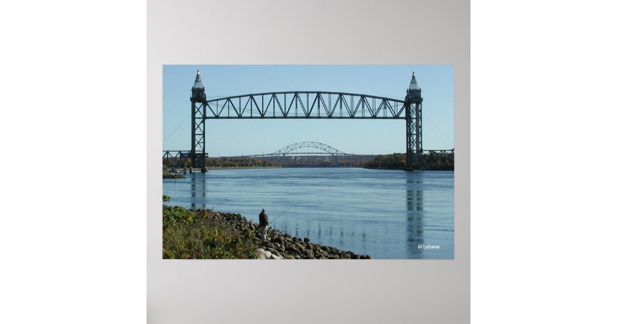 Cape Cod Canal Bridges Photograph Poster | Zazzle