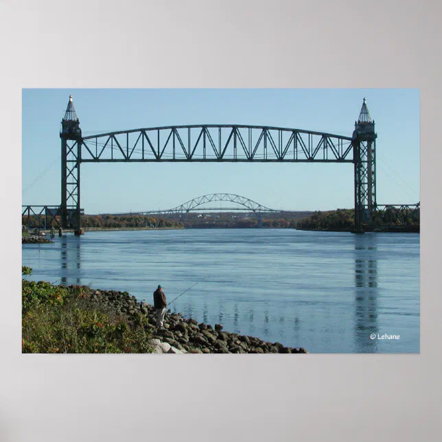 Cape Cod Canal Bridges Photograph Poster | Zazzle