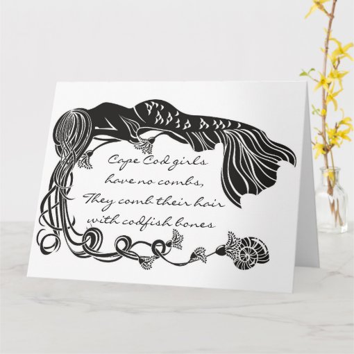 "Cape Cod Girls" Mermaid Greeting Card | Zazzle