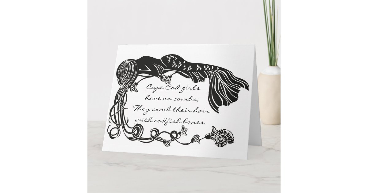 "Cape Cod Girls" Mermaid Greeting Card | Zazzle