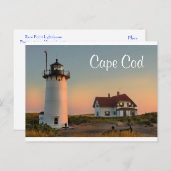 Cape Cod Lighthouse Provincetown MA Post Card | Zazzle
