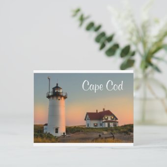 Cape Cod Lighthouse Provincetown MA Post Card | Zazzle