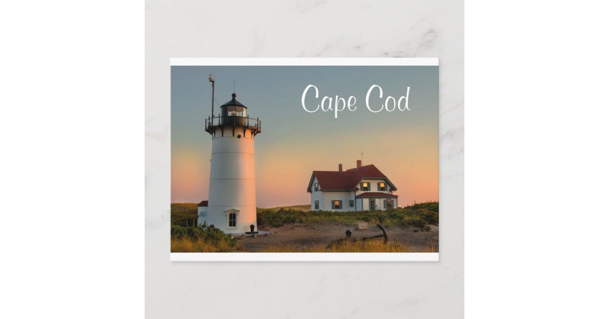 Cape Cod Lighthouse Provincetown MA Post Card | Zazzle