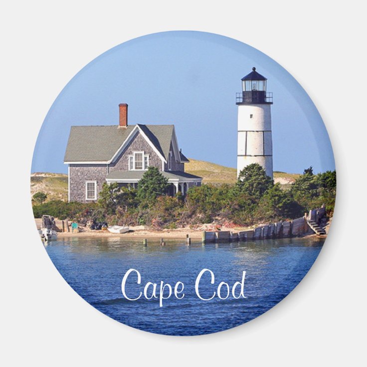 Cape Cod MA Sandy Neck Lighthouse Fridge Magnet | Zazzle