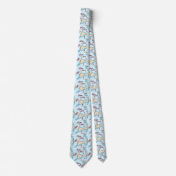 Cape Cod Map Illustration Lobster Sailboat Shell Neck Tie | Zazzle