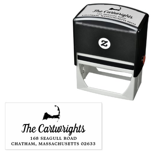 Cape Cod Map | Massachusetts Wedding Self-inking Stamp | Zazzle