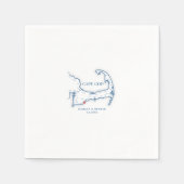 Cape Cod Map Napkins for Seashell Oyster Decoupage | Zazzle