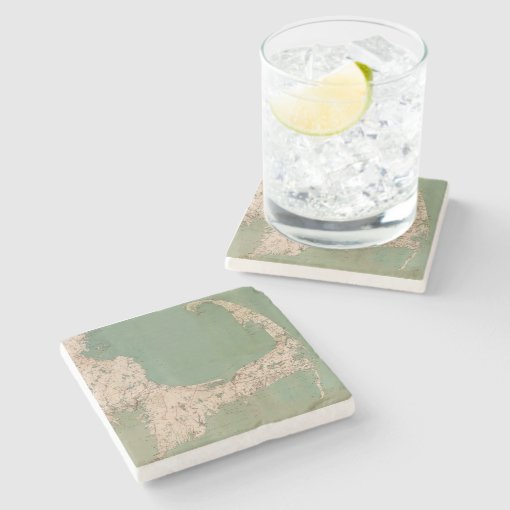 Cape Cod Map Stone Coaster | Zazzle