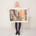 Cape Cod Massachusetts Painterly Travel Art Retro Fleece Blanket | Zazzle