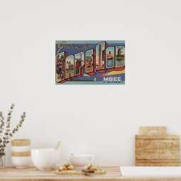 Cape Cod, MassachusettsLarge Letter Scenes Poster | Zazzle