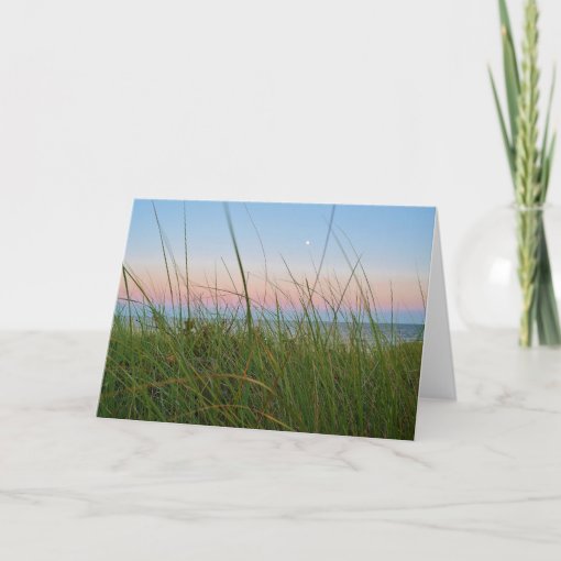 Cape Cod Moonrise Greeting Card | Zazzle