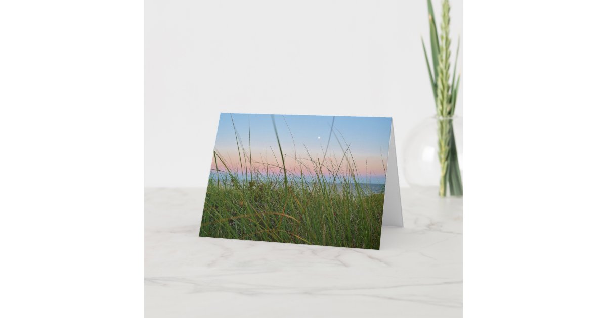 Cape Cod Moonrise Greeting Card | Zazzle