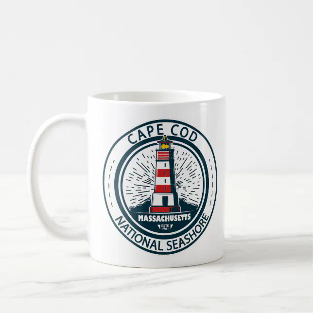 Cape Cod National Seashore Massachusetts Badge Coffee Mug | Zazzle