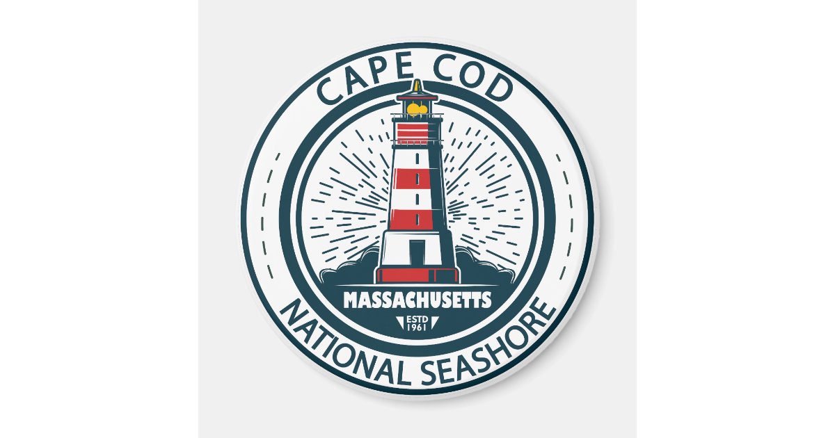 Cape Cod National Seashore Massachusetts Badge Magnet | Zazzle