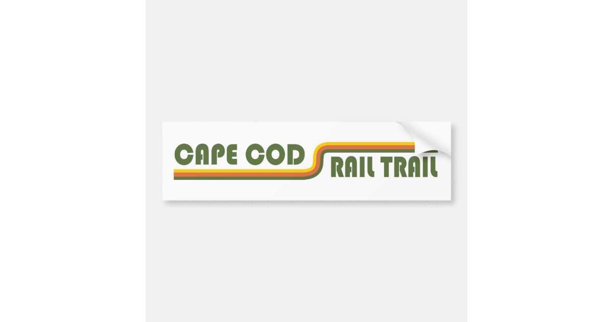 Cape Cod Rail Trail Bumper Sticker | Zazzle