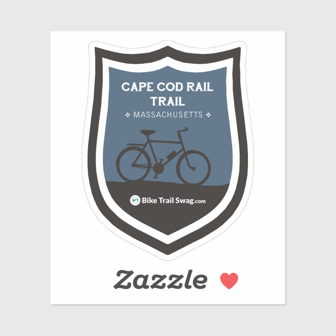Cape Cod Rail Trail Sticker | Zazzle