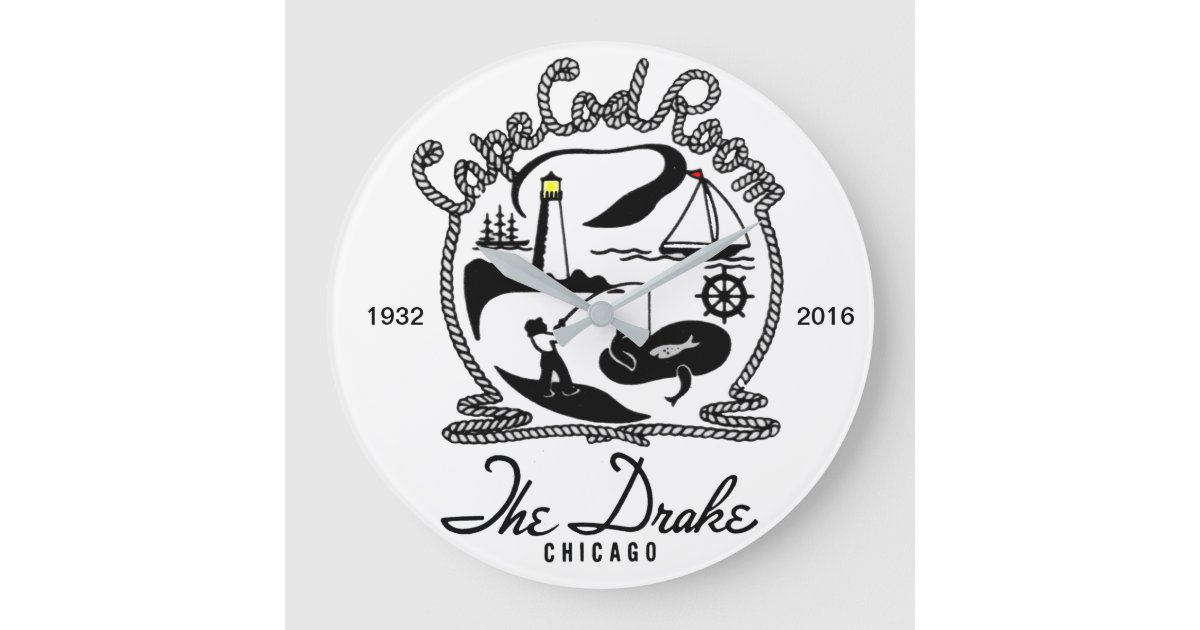 Cape Cod Room, The Drake Hotel, Chicago. 1932-2016 Large Clock | Zazzle