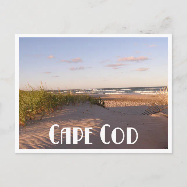 Cape Cod Sunrise Over Beach, Massachusetts, USA Postcard | Zazzle