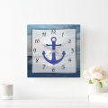 Cape Cod Sunset Ocean View Beach Anchor Clock | Zazzle