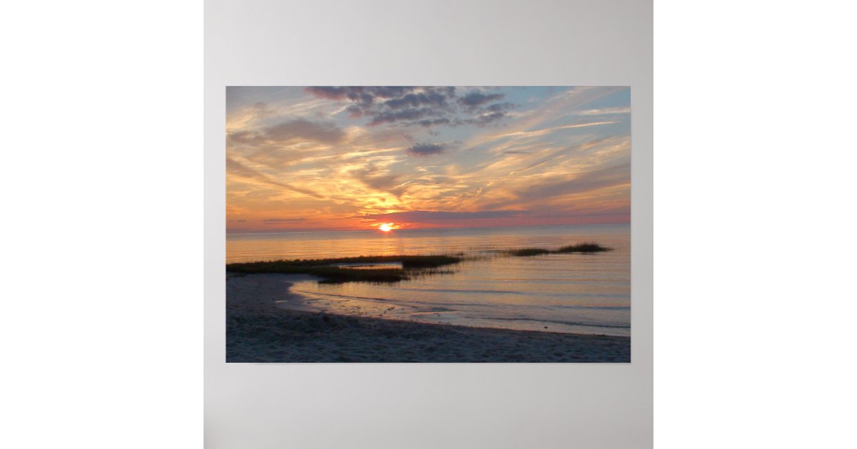 Cape Cod Sunset Poster | Zazzle
