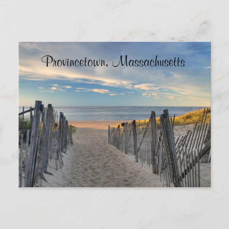 Cape Cod Sunset Provincetown, MA Beach Post Card | Zazzle