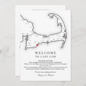 Cape Cod Wedding Welcome Letter and Itinerary Thank You Card | Zazzle