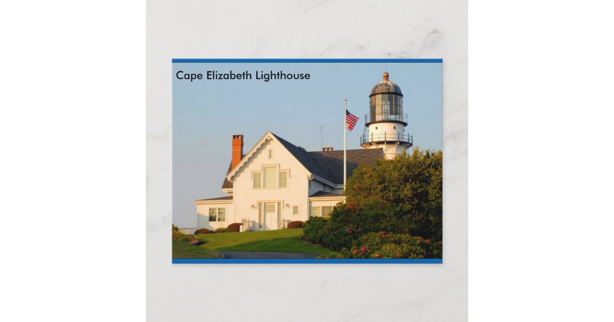 Cape Elizabeth Lighthouse Postcard | Zazzle