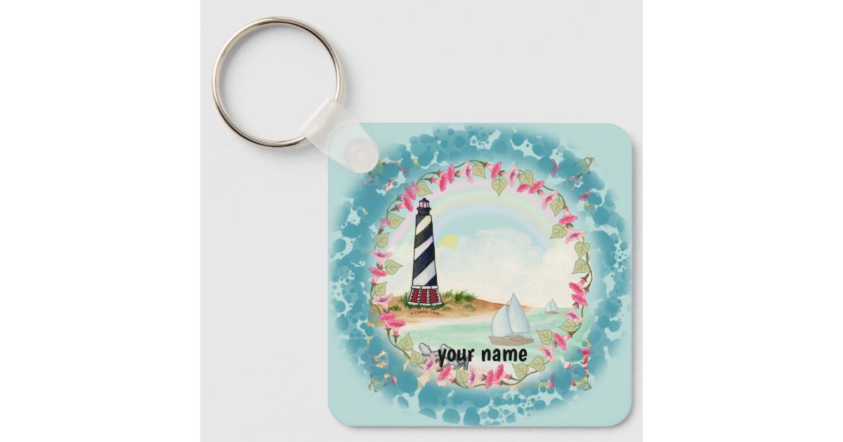 Cape Hatteras Lighthouse Keychain | Zazzle