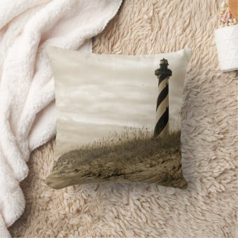 Cape Hatteras Lighthouse Throw Pillow | Zazzle