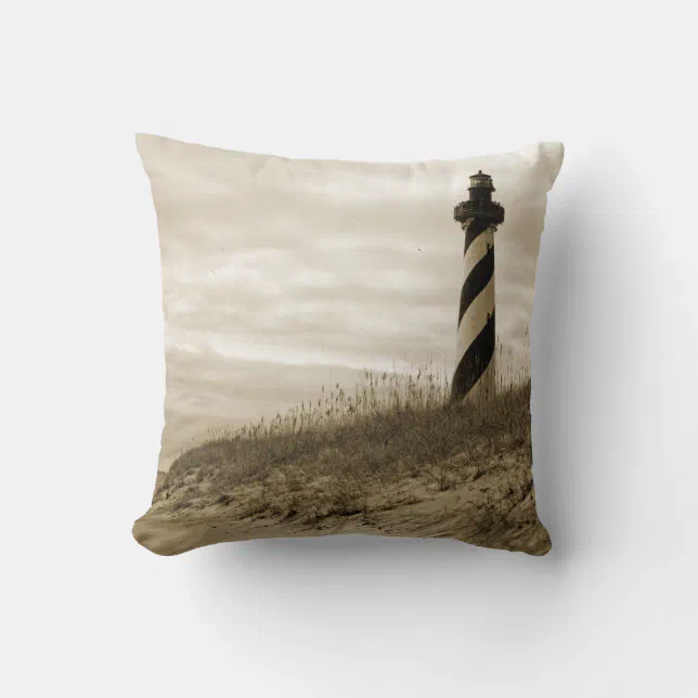 Cape Hatteras Lighthouse Throw Pillow | Zazzle