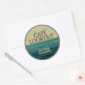 Cape Lookout National Seashore Ocean Birds Classic Round Sticker | Zazzle