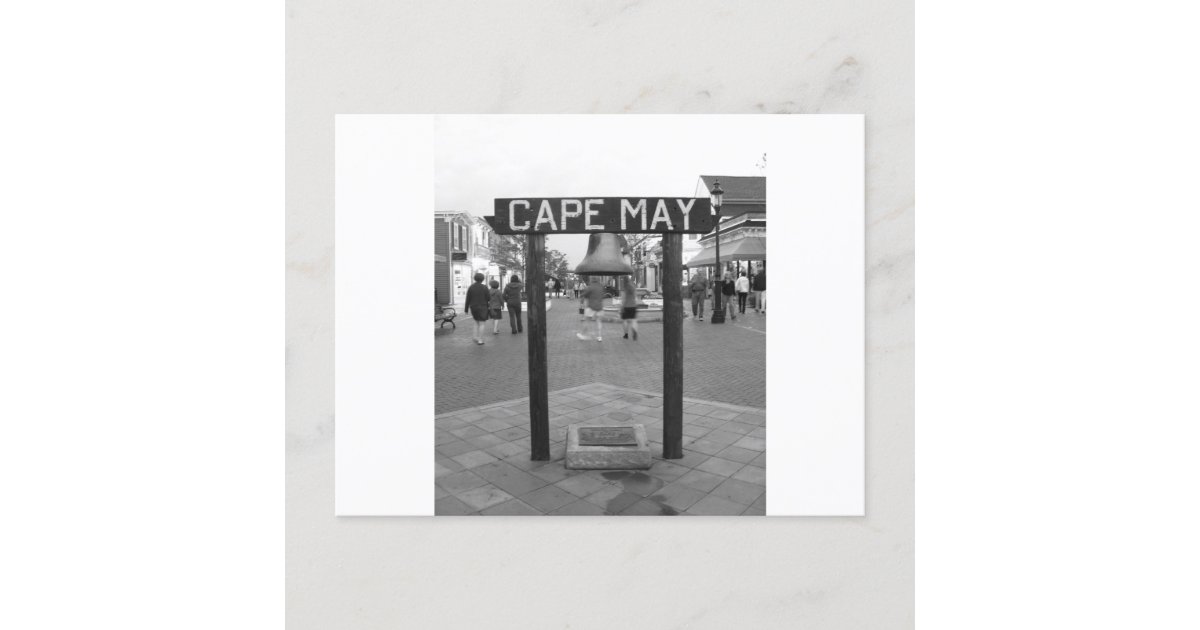 Cape May * Sign Postcard | Zazzle