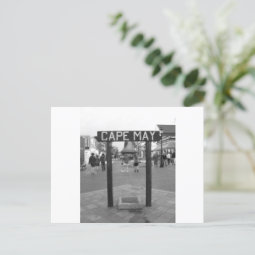 Cape May * Sign Postcard | Zazzle