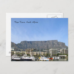Cape Town, South Africa (Table Mountain) Postcard | Zazzle