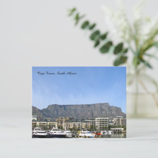Cape Town, South Africa (Table Mountain) Postcard | Zazzle