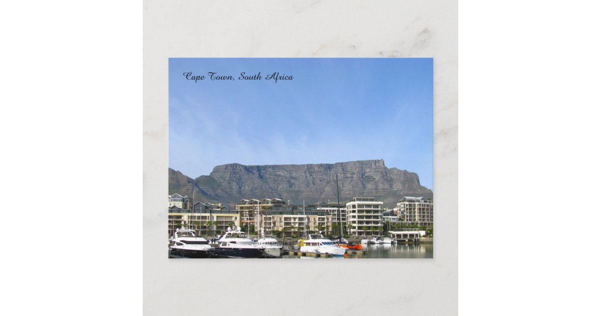 Cape Town, South Africa (Table Mountain) Postcard | Zazzle